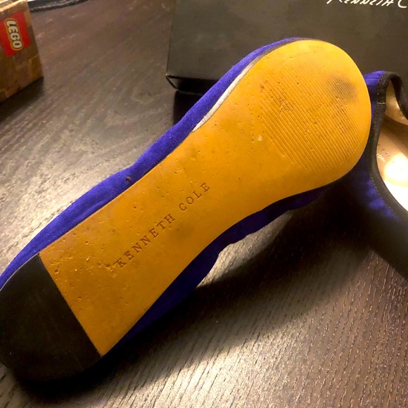 Kenneth Cole | Shoes | New Cobalt Blue Suede Flats | Poshmark